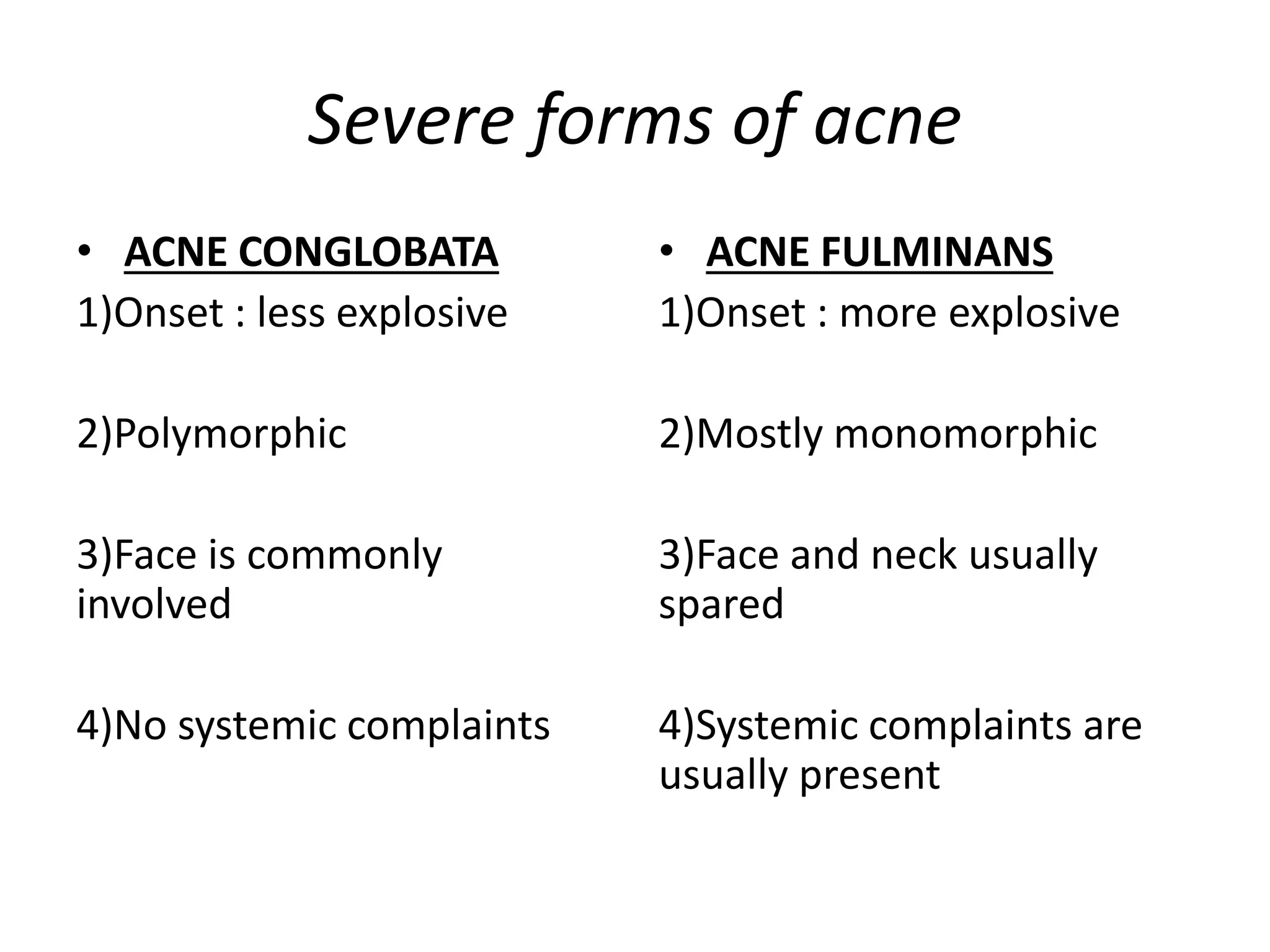 Acne with systemic syndromes | PPTX