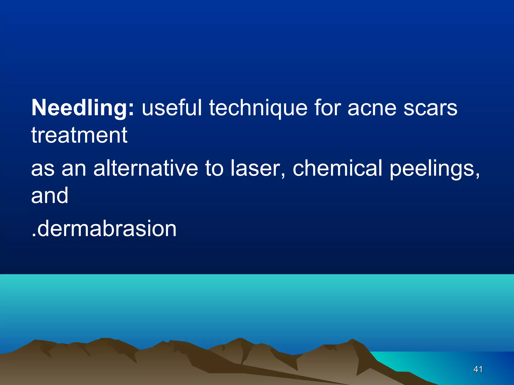 Acne scar treatment | PPT