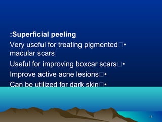 Acne scar treatment | PPT