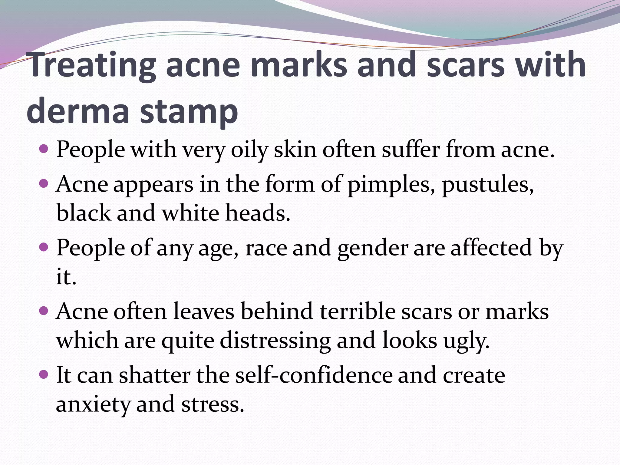Acne Scars treatment with skin needling | PPTX