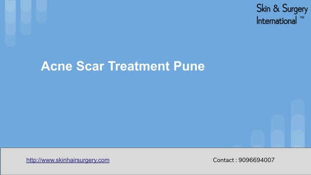 Acne scar treatment pune | PDF