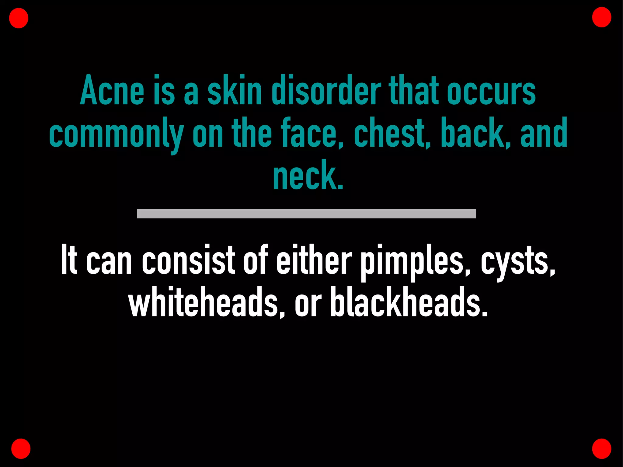 Acne Statistics in America - Acne Tips and Infographic | PPT