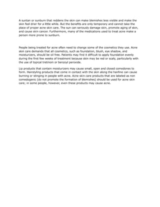 Acne treatment the common sense approach | PDF