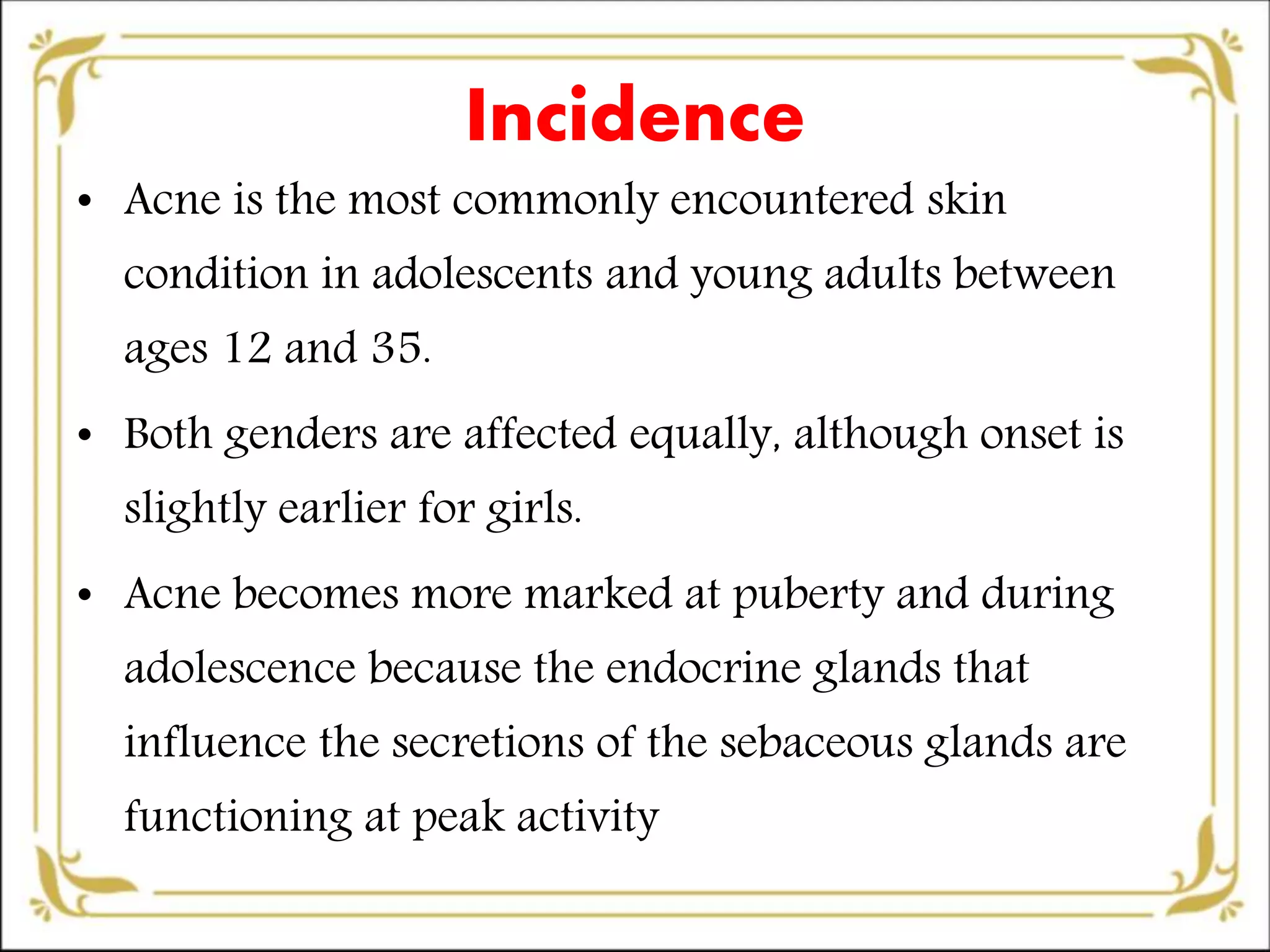 Acne vulgaris | PPTX