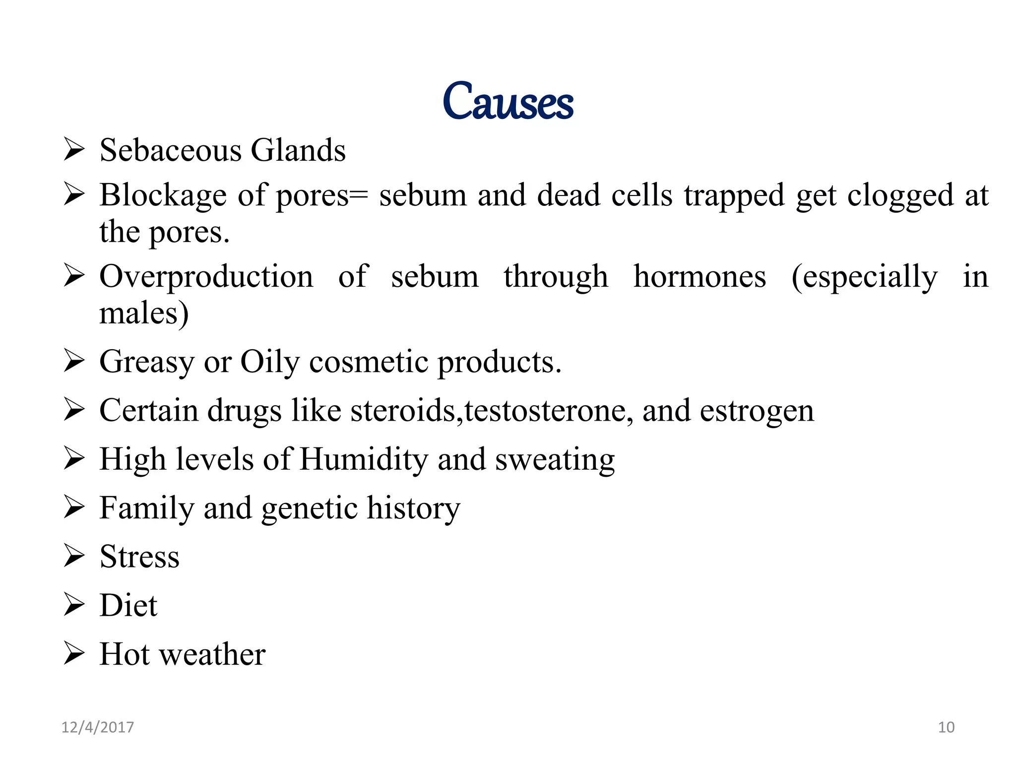 Acne vulgaris | PPTX