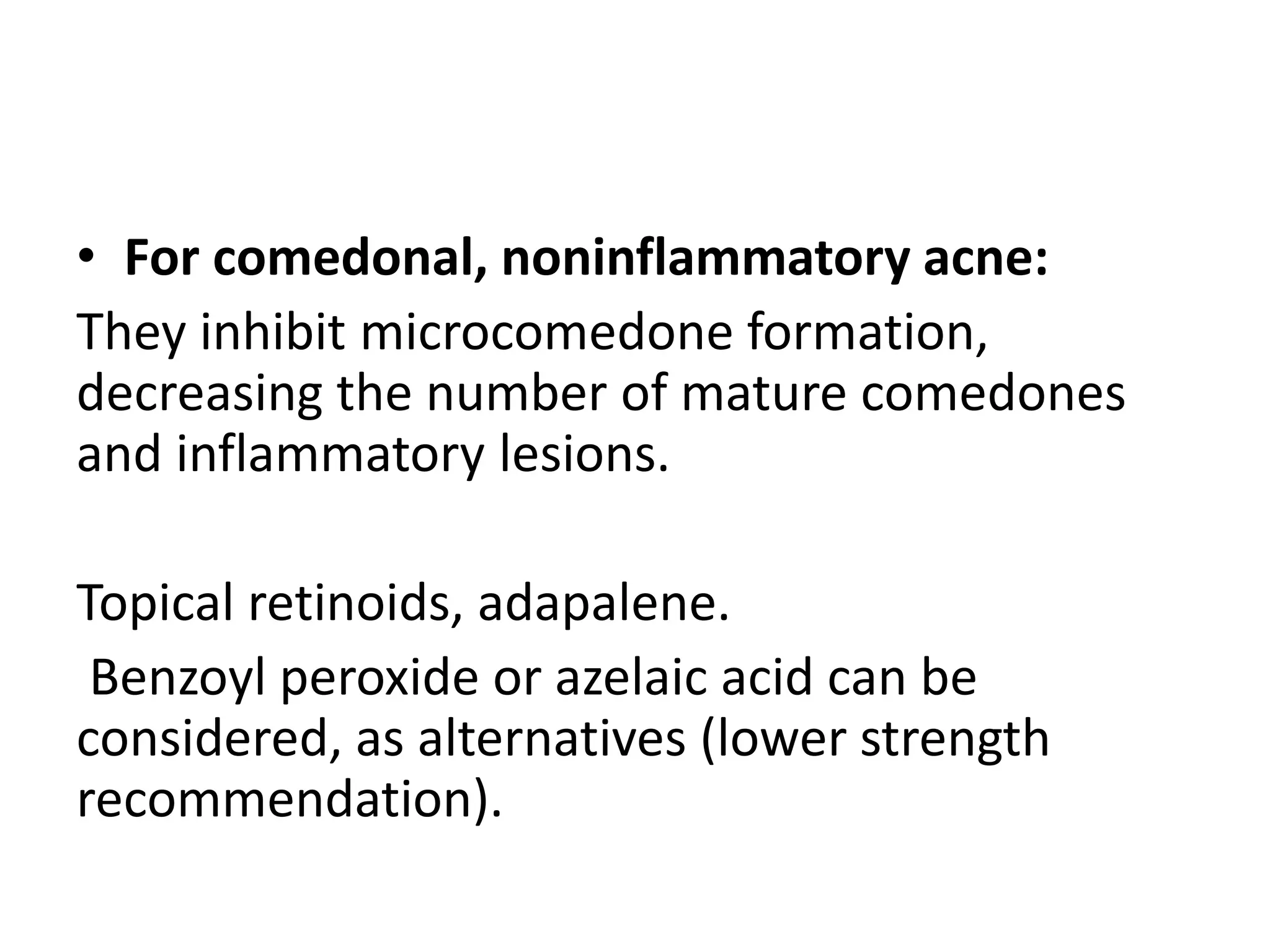 Acne Vulgaris - Pharmacotherapy | PPTX