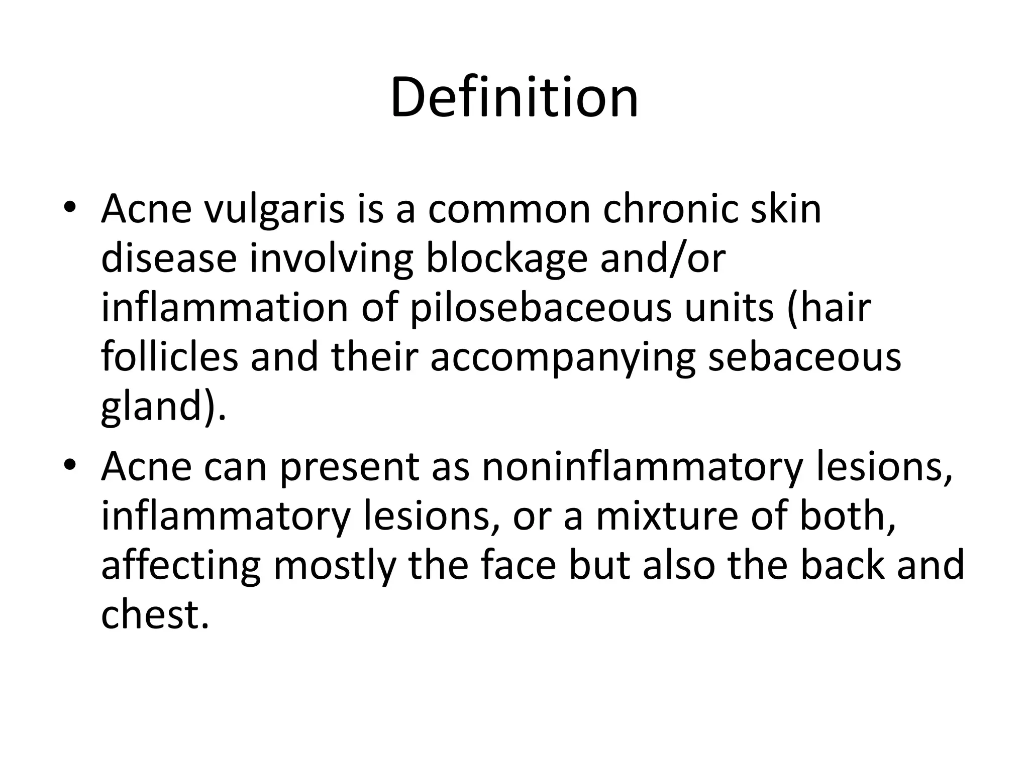 Acne Vulgaris - Pharmacotherapy | PPTX