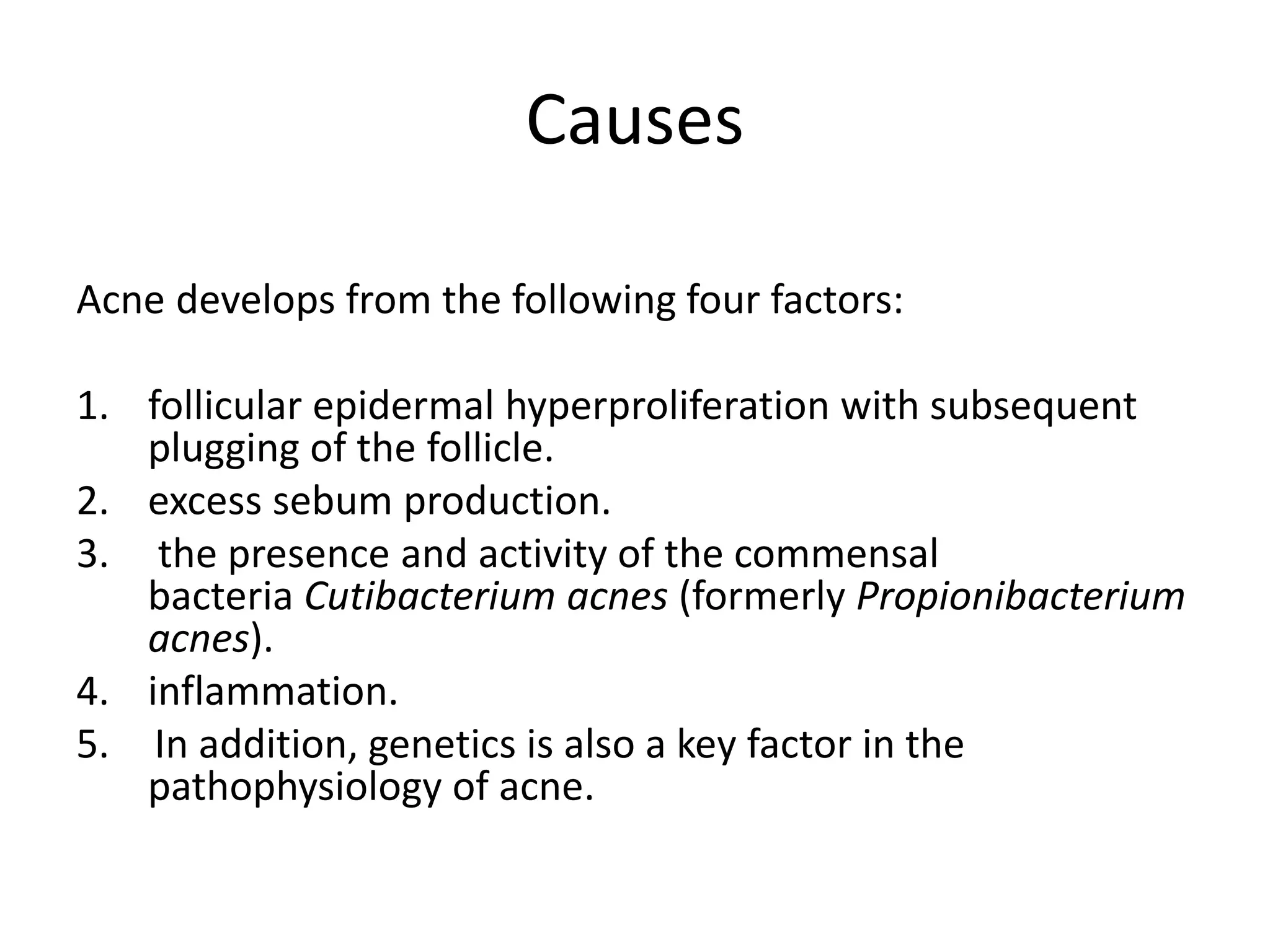 Acne Vulgaris - Pharmacotherapy | PPTX