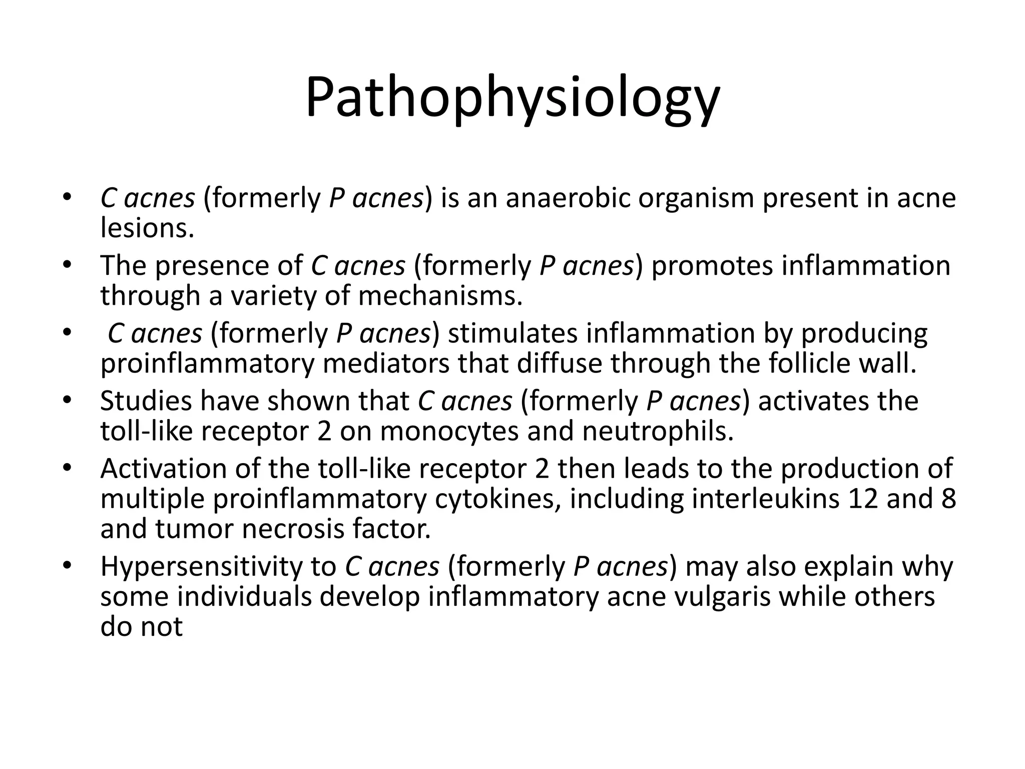 Acne Vulgaris - Pharmacotherapy | PPTX