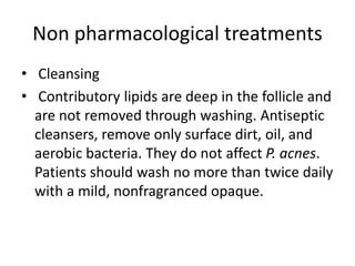 Acne Vulgaris - Pharmacotherapy | PPTX