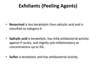 Acne Vulgaris - Pharmacotherapy | PPTX