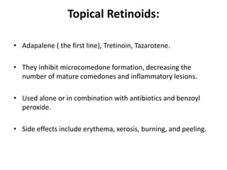 Acne Vulgaris - Pharmacotherapy | PPTX
