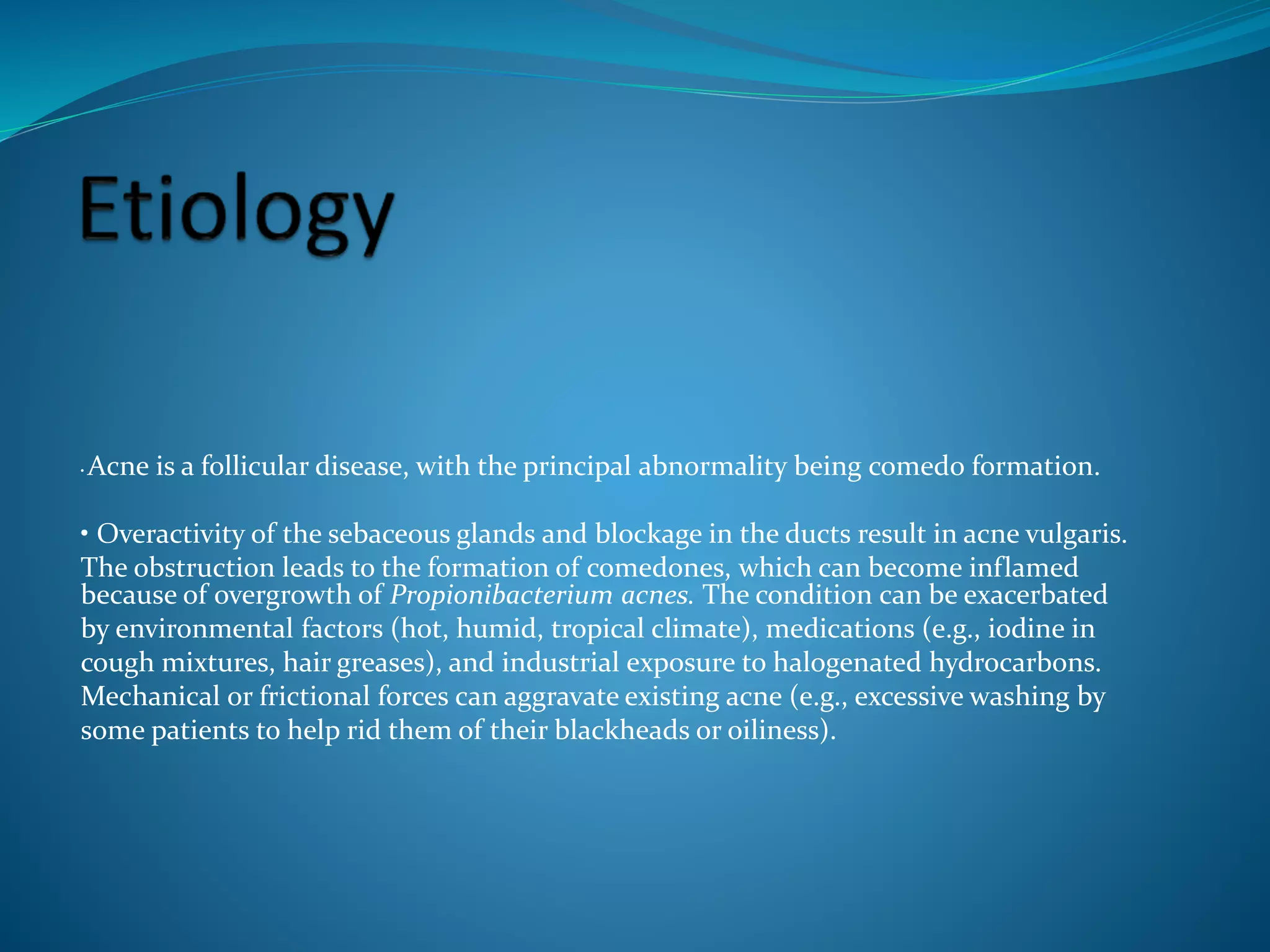 Acne vulgaris | PPTX