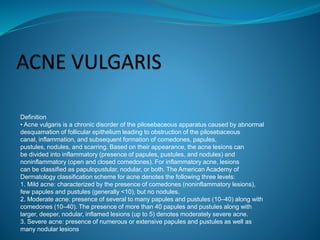 Acne vulgaris | PPT