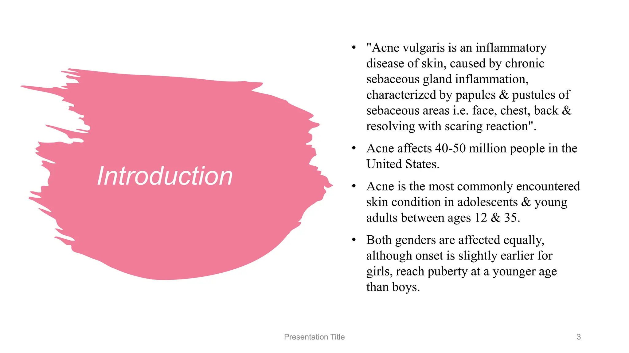 acne vulgaris -Mpharm (2nd semester) Cosmetics and cosmeceuticals | PPTX