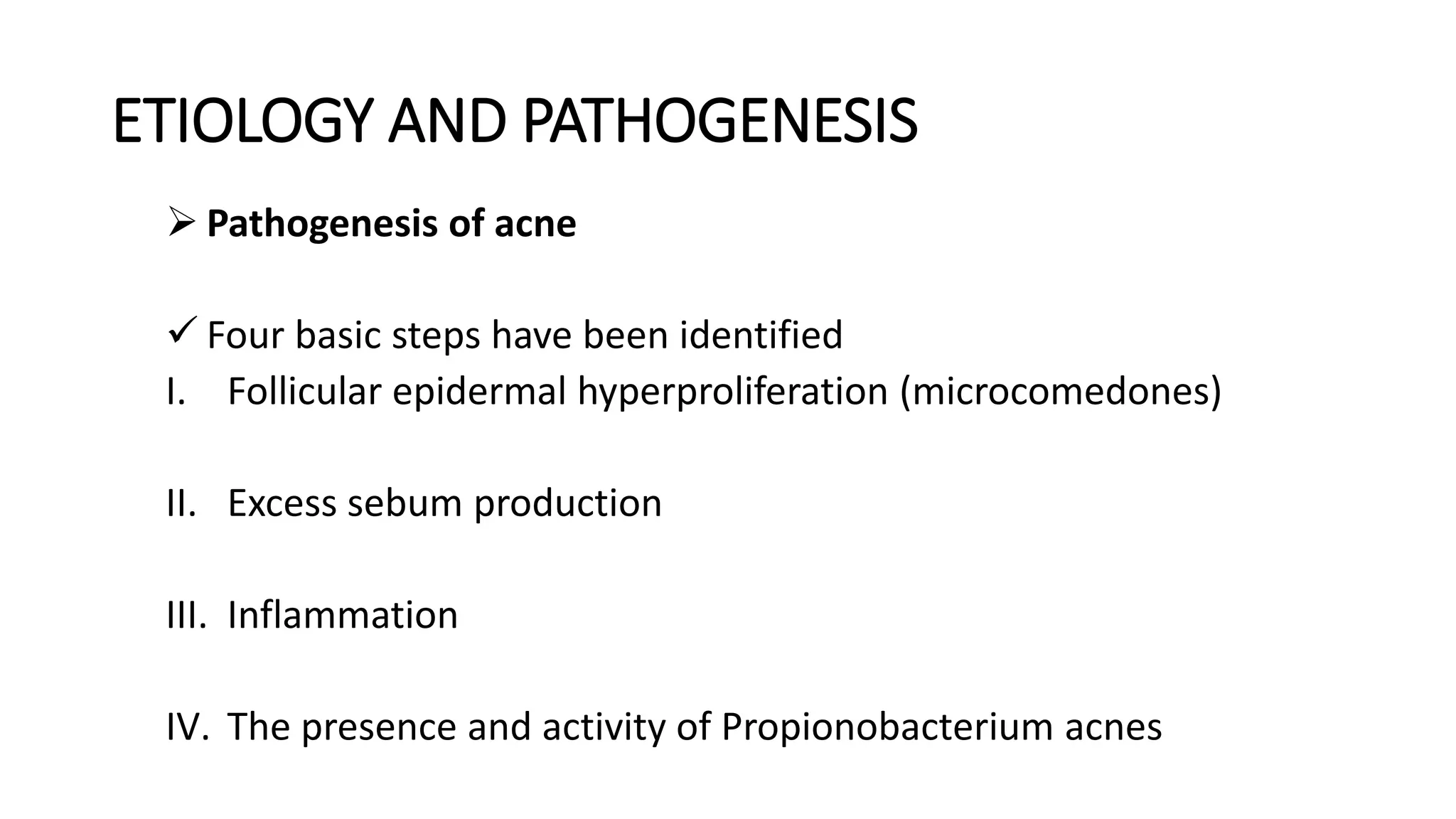 Acne vulgaris | PPTX