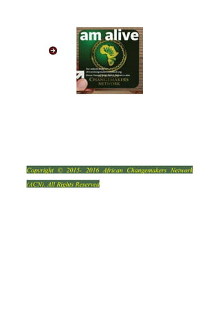 ACN is the future of africa community projects | PDF