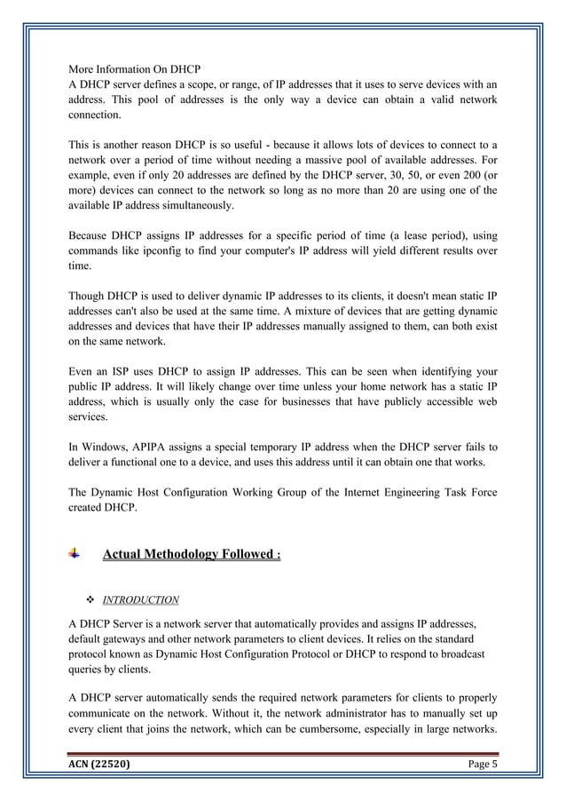 ACN Microproject .pdf | Computer Networking | Computing