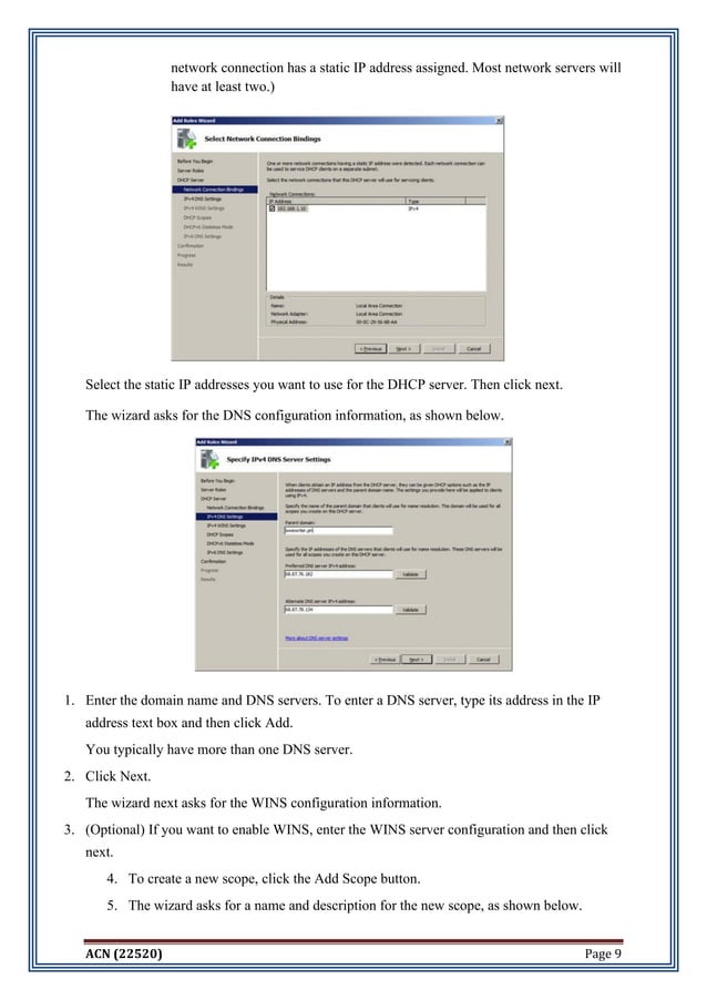 ACN Microproject .pdf | Computer Networking | Computing