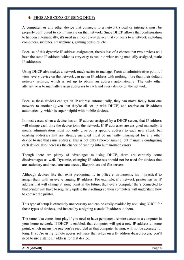 ACN Microproject .pdf | Computer Networking | Computing