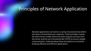 ACN(Network Applications/Principles of Network Application | PPTX