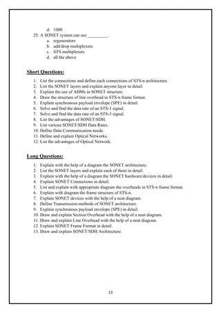 Data Communications and Optical Network - Forouzan | PDF