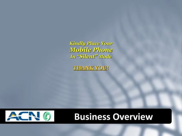 ACN Business Plan Overview | PPT