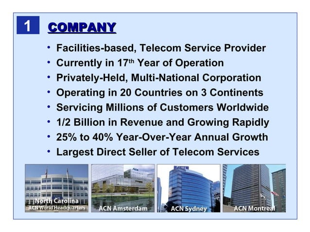 ACN Business Plan Overview | PPT