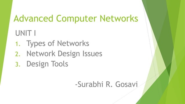 Types of Networks,Network Design Issues,Design Tools | PPTX | Computer ...