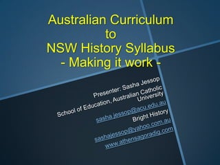 AC NSW History syllabus part 1 v2 | PPT