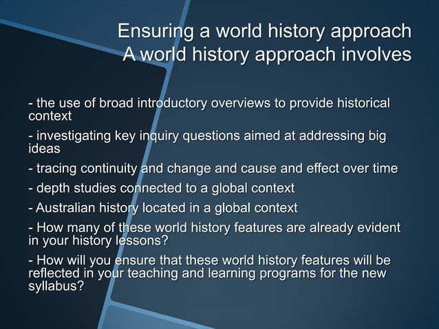AC NSW History syllabus part 1 v2 | PPTX