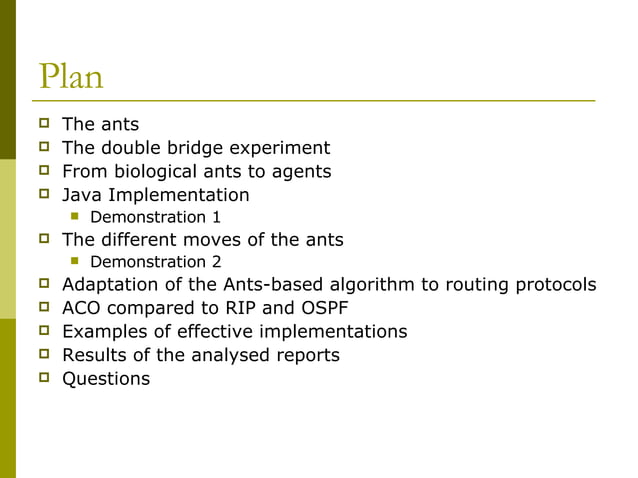 Ant Colony Algorithm | PPT