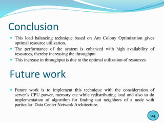 Ant Colony Optimization for Load Balancing in Cloud | PPT