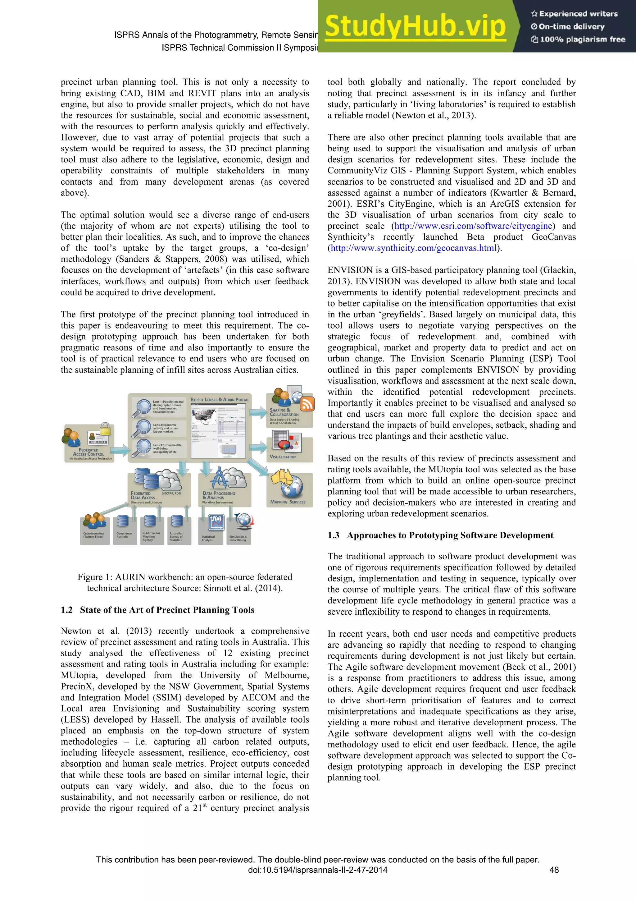 A Co-Design Prototyping Approach For Building A Precinct Planning Tool | PDF