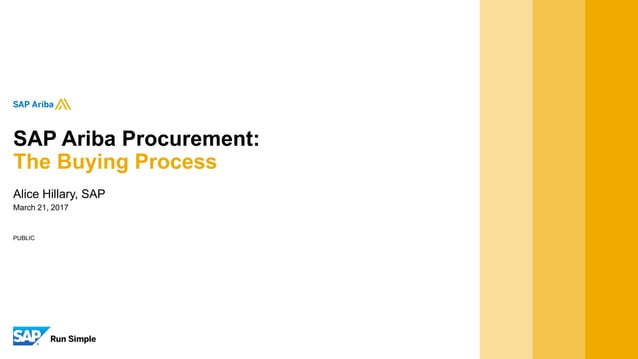 SAP Ariba Procurement: The Buying Process | PDF
