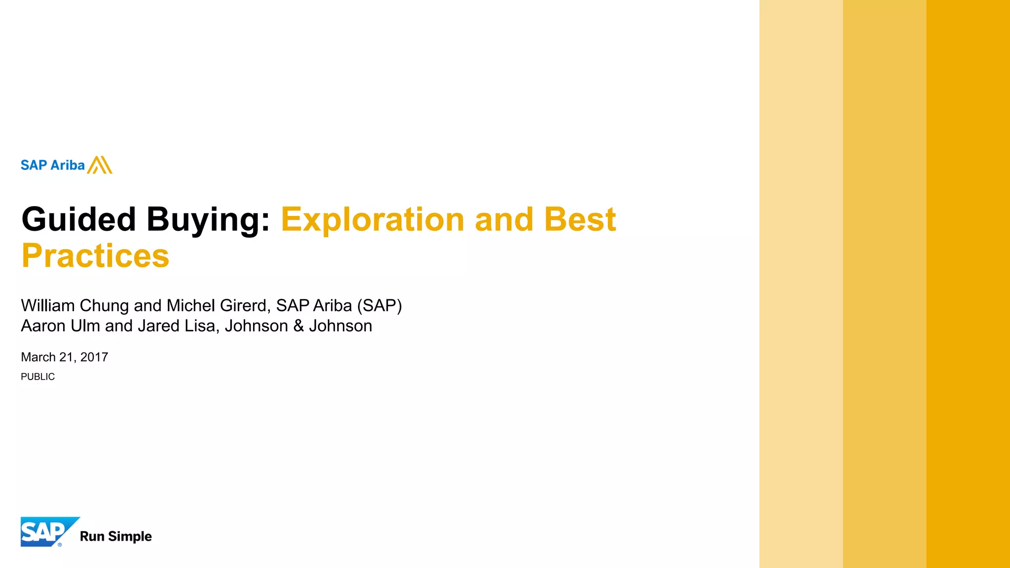 Guided Buying: Exploration and Best Practices | PDF