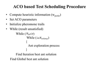 ACO, Firefly, Modified Firefly, BAT, ABC algorithms | PPT