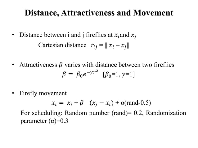 Aco Firefly Modified Firefly Bat Abc Algorithms Ppt