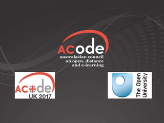 An introduction to the ACODE Benchmarks for technology enhanced ...