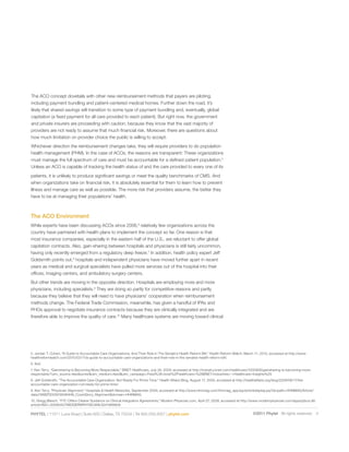 Accountable Care Organizations and The Medicare Shared Savings Program ...