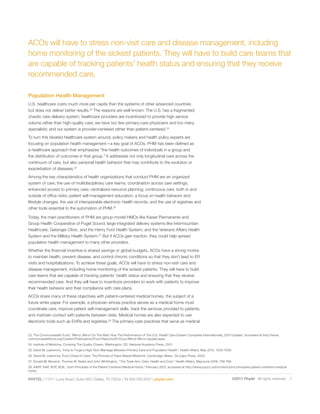 Accountable Care Organizations and The Medicare Shared Savings Program ...