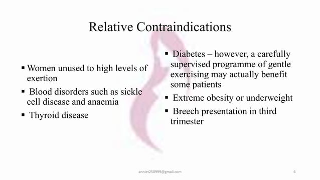 Guidelines for exercise during pregnancy #Acog guidelinens | PPTX