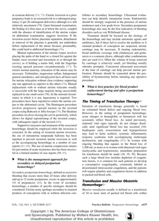 Acog hemorragia posparto acog 2017 | PDF