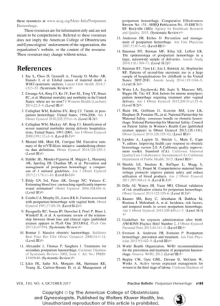 Acog hemorragia posparto acog 2017 | PDF