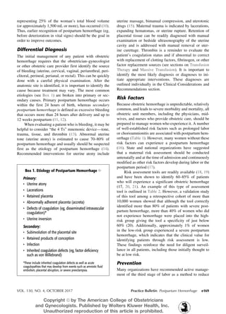 Acog hemorragia posparto acog 2017 | PDF