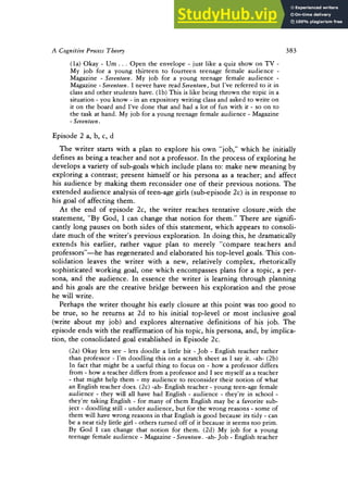 A Cognitive Process Theory Of Writing | PDF