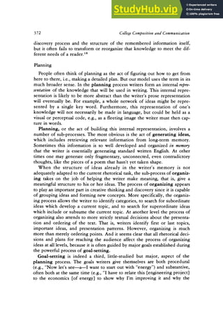 A Cognitive Process Theory Of Writing | PDF