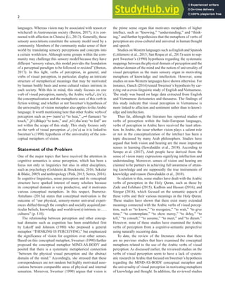 A Cognitive Semantic Analysis Of Arabic Verb Of Visual Perception (Ra A ...