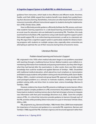 A cognitive support system for pbl | PDF