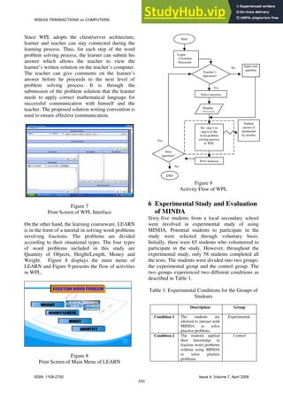 A Cognitive Tool To Support Mathematical Communication In Fraction Word ...